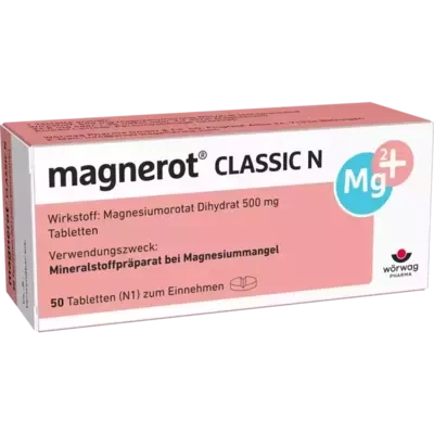 magnerot CLASSIC N: Beipackzettel, Dosierung, Nebenwirkungen, wichtige ...