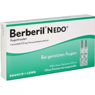 Berberil N EDO Augentropfen: Beipackzettel, Dosierung, Nebenwirkungen ...