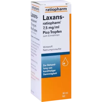 Laxans-ratiopharm 7.5 mg/ml Pico Tropfen: Beipackzettel & Hinweise