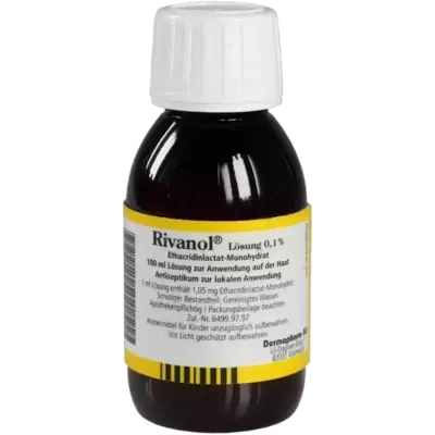RIVANOL LOESUNG 0.1 %: Beipackzettel, Dosierung, Nebenwirkungen & mehr