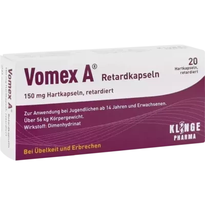 Vomex A Retardkapseln: Beipackzettel, Dosierung, Nebenwirkungen & mehr
