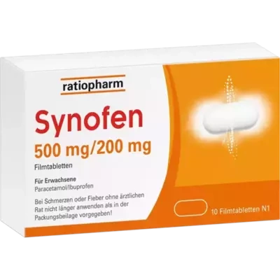 Synofen 500 mg/ 200 mg Filmtabletten: Beipackzettel & Hinweise